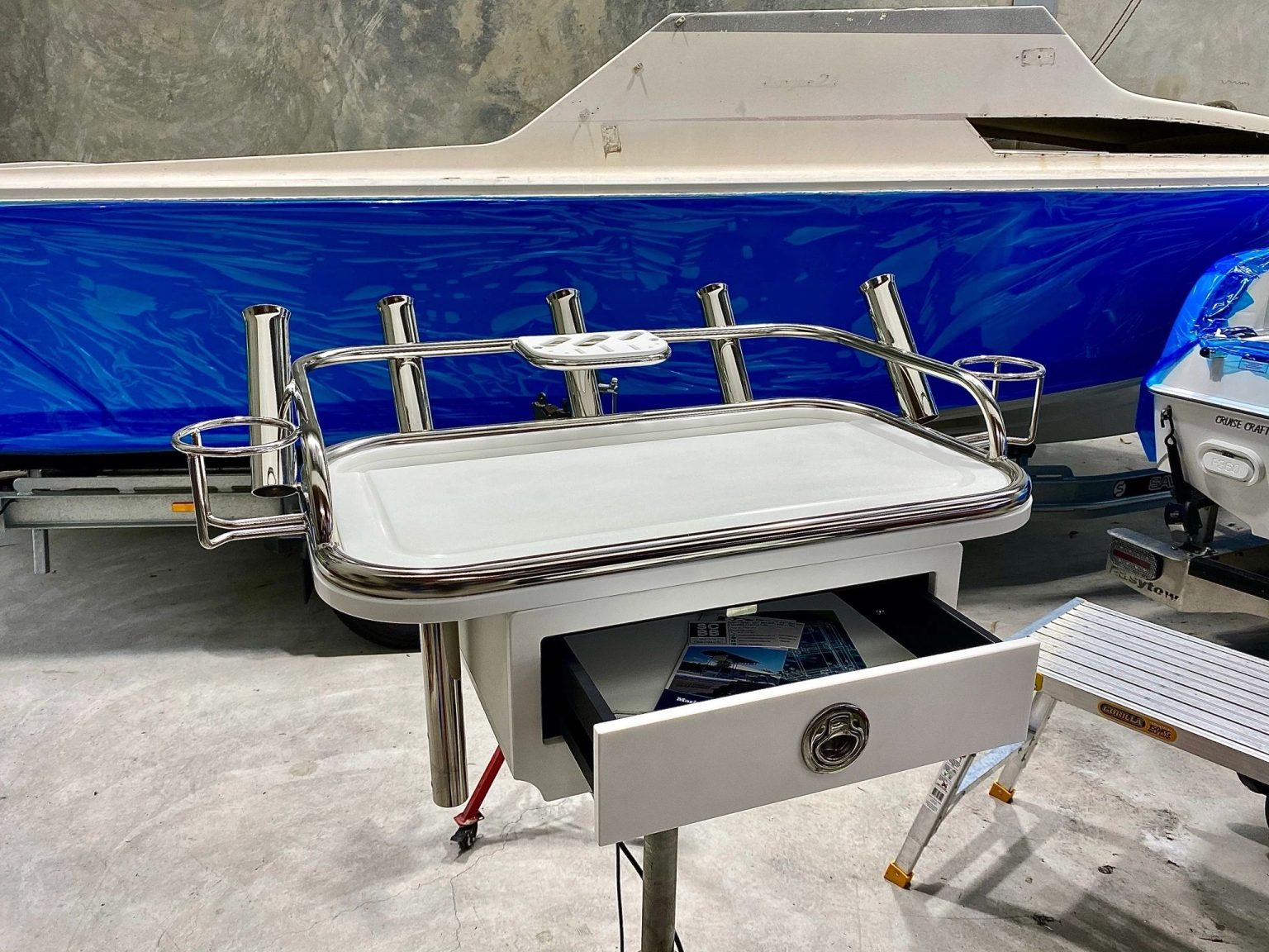 Stainless Steel Bait Board 75x45cm Base With Drawer | First Light ...