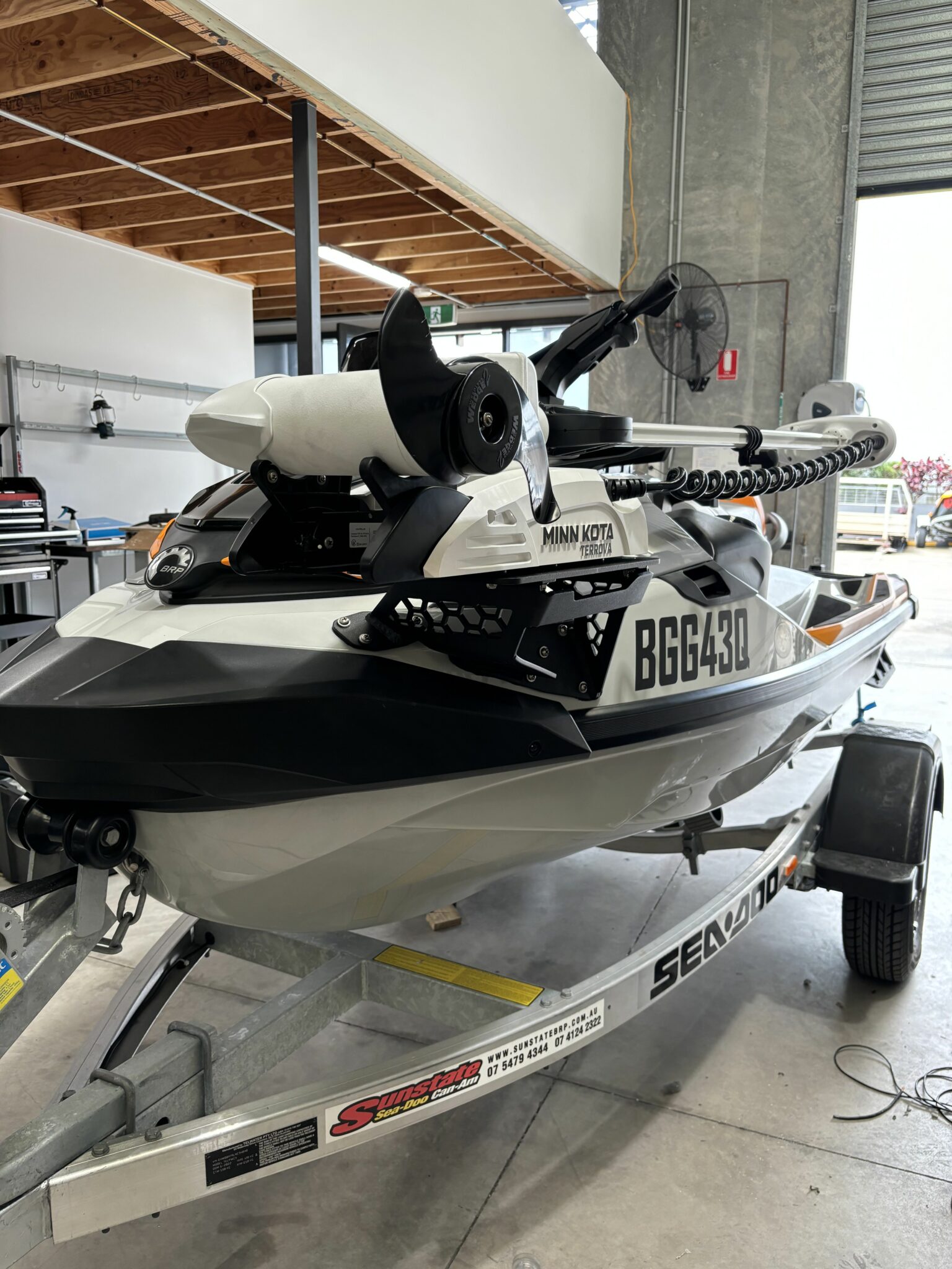 Sea-Doo Electric Trolling Motor Mount | First Light Fabrication