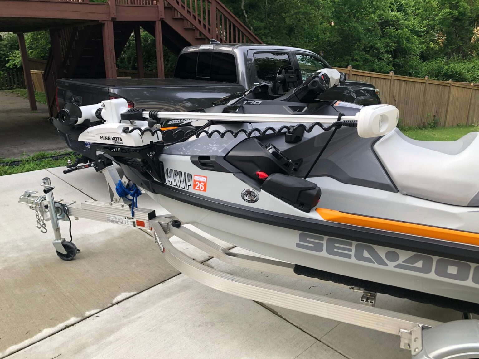 Sea-Doo Electric Trolling Motor Mount | First Light Fabrication